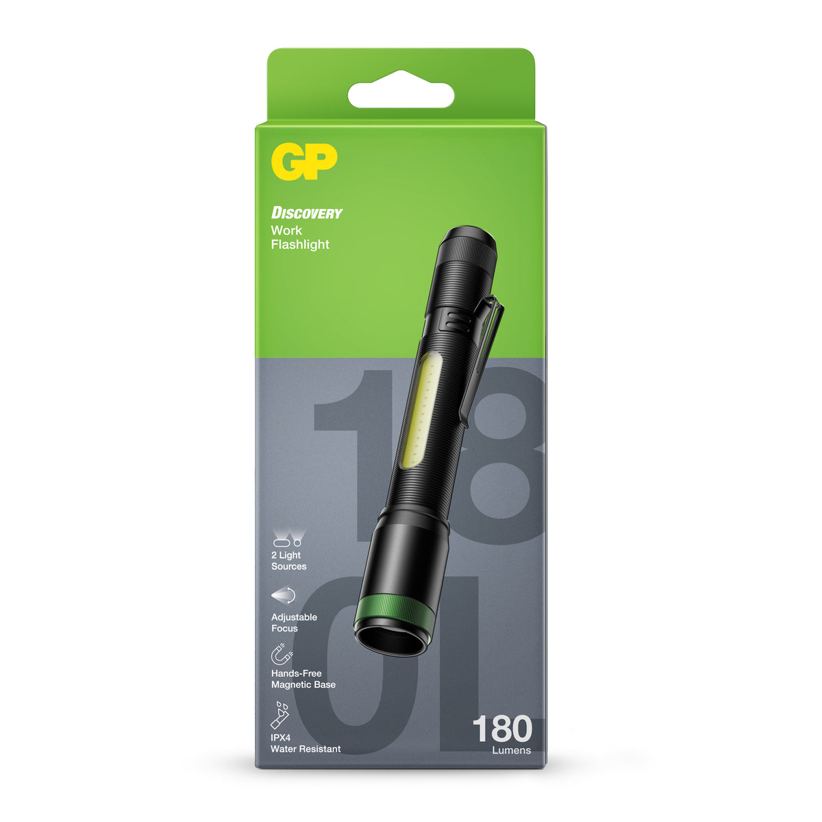 GP Discovery C33 Task Torch with 2 AA- | GP Batteries UK