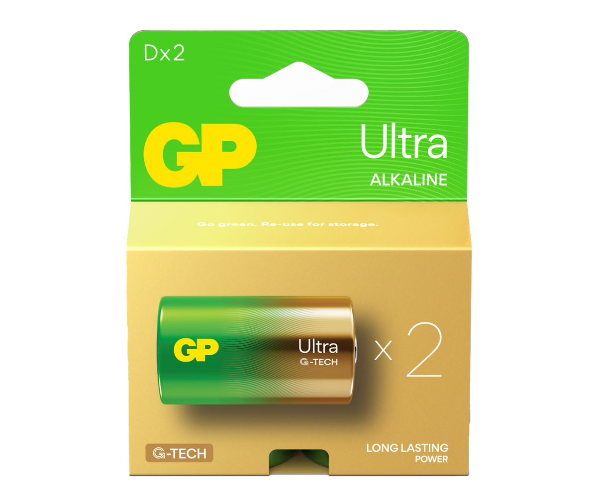 GP Ultra Alkaline D Size Batteries | GP Batteries UK